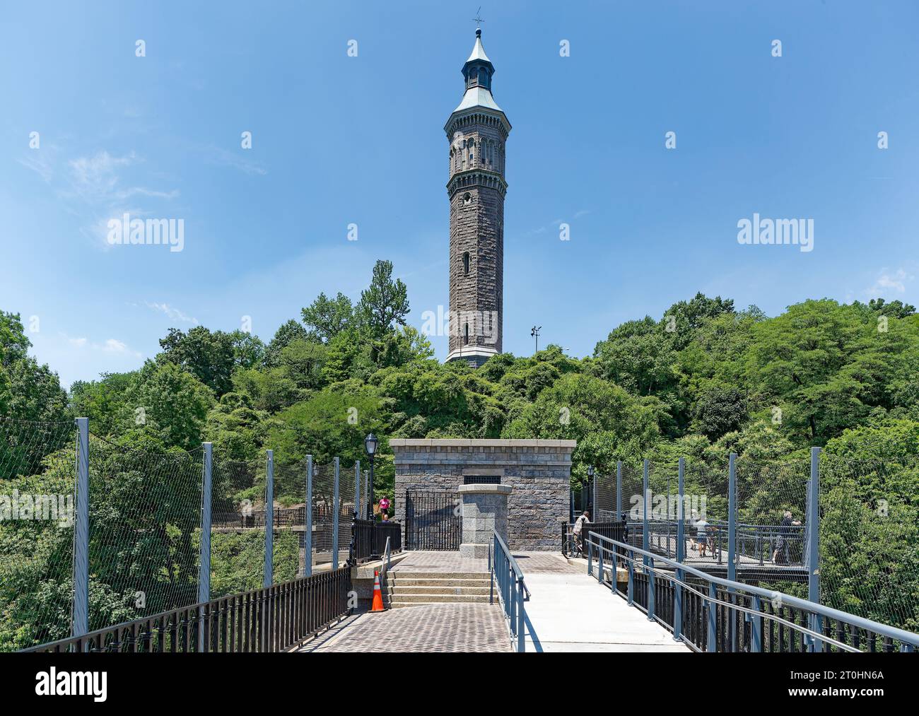 Highbridge Water Tower, now a tourist attraction at Highbridge Park ...