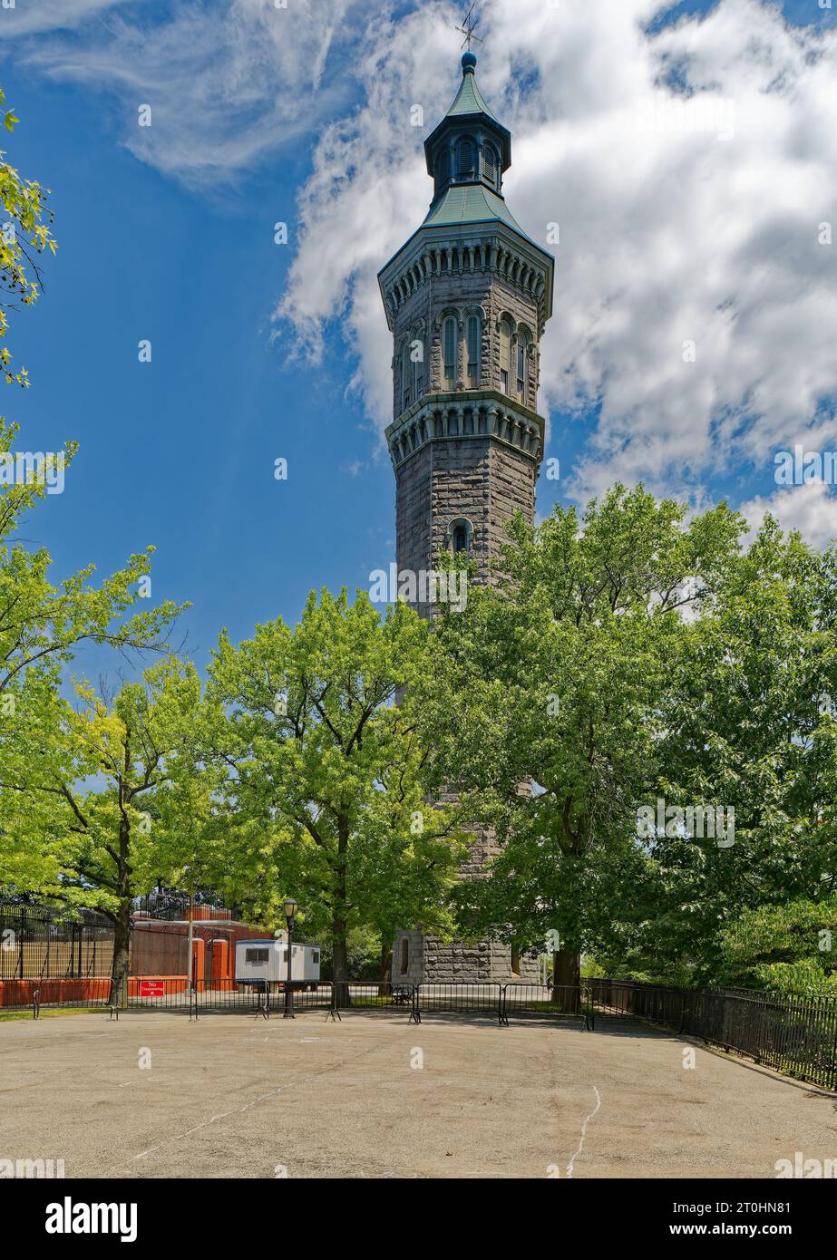 Highbridge Water Tower, now a tourist attraction at Highbridge Park ...