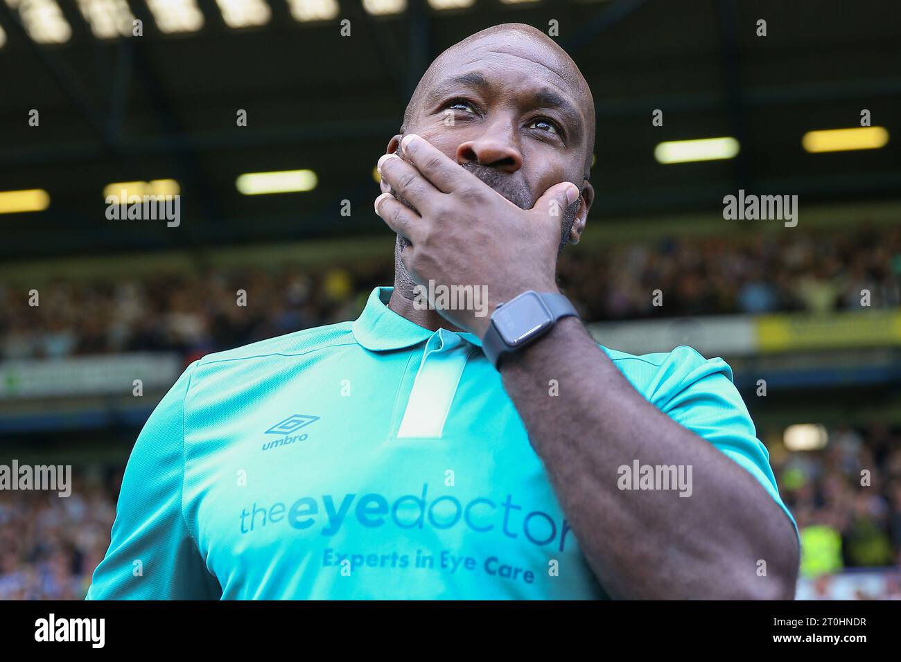 Darren Moore manager of Huddersfield Town during the Sky Bet ...