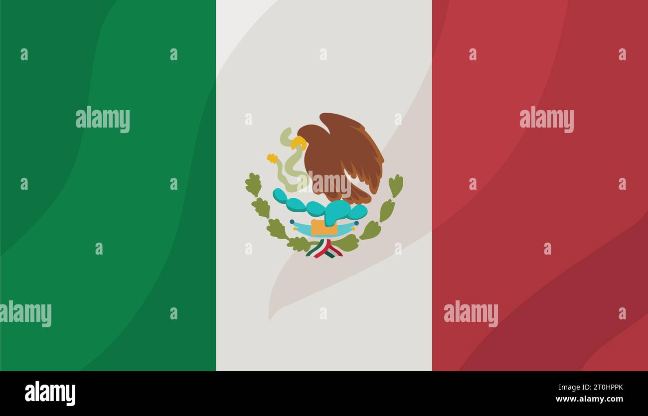 mexican flag illustration Stock Vector Image & Art - Alamy