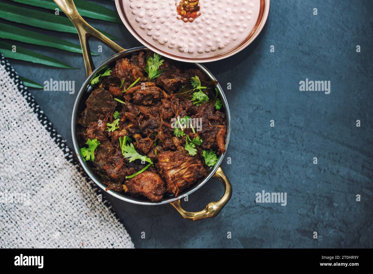 Sukha mutton or chicken, dry spicy Murgh or goat meat served hot ...