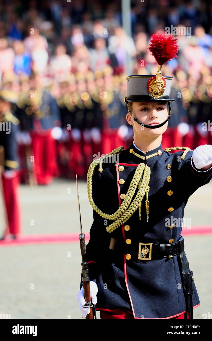 Zaragoza, Aragon, Spain. 7th Oct, 2023. Crown Princess Leonor attends ...