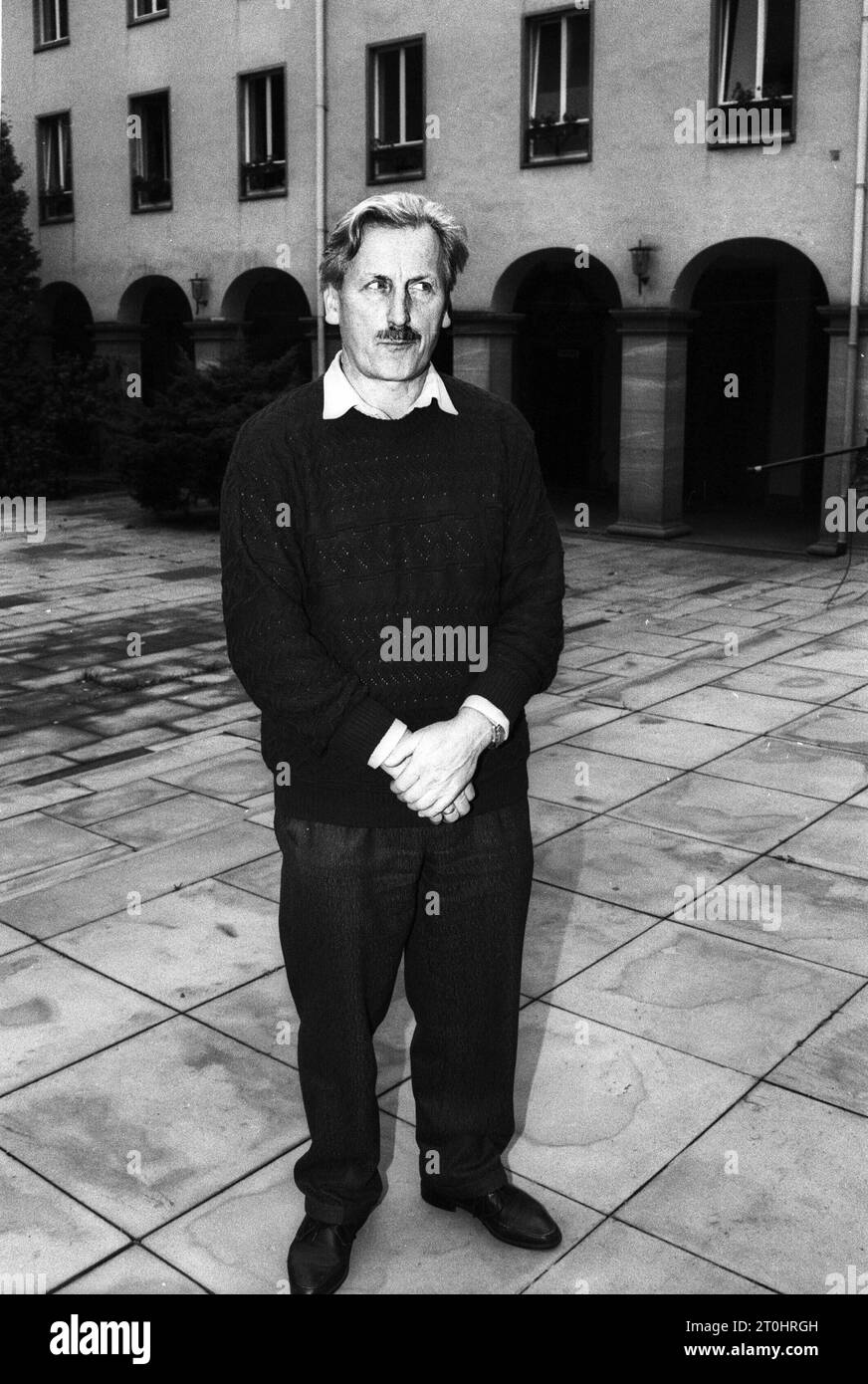 Arno Surminski Autor 10/89 rag Arno Surminski im Oktober 1989 auf der ...