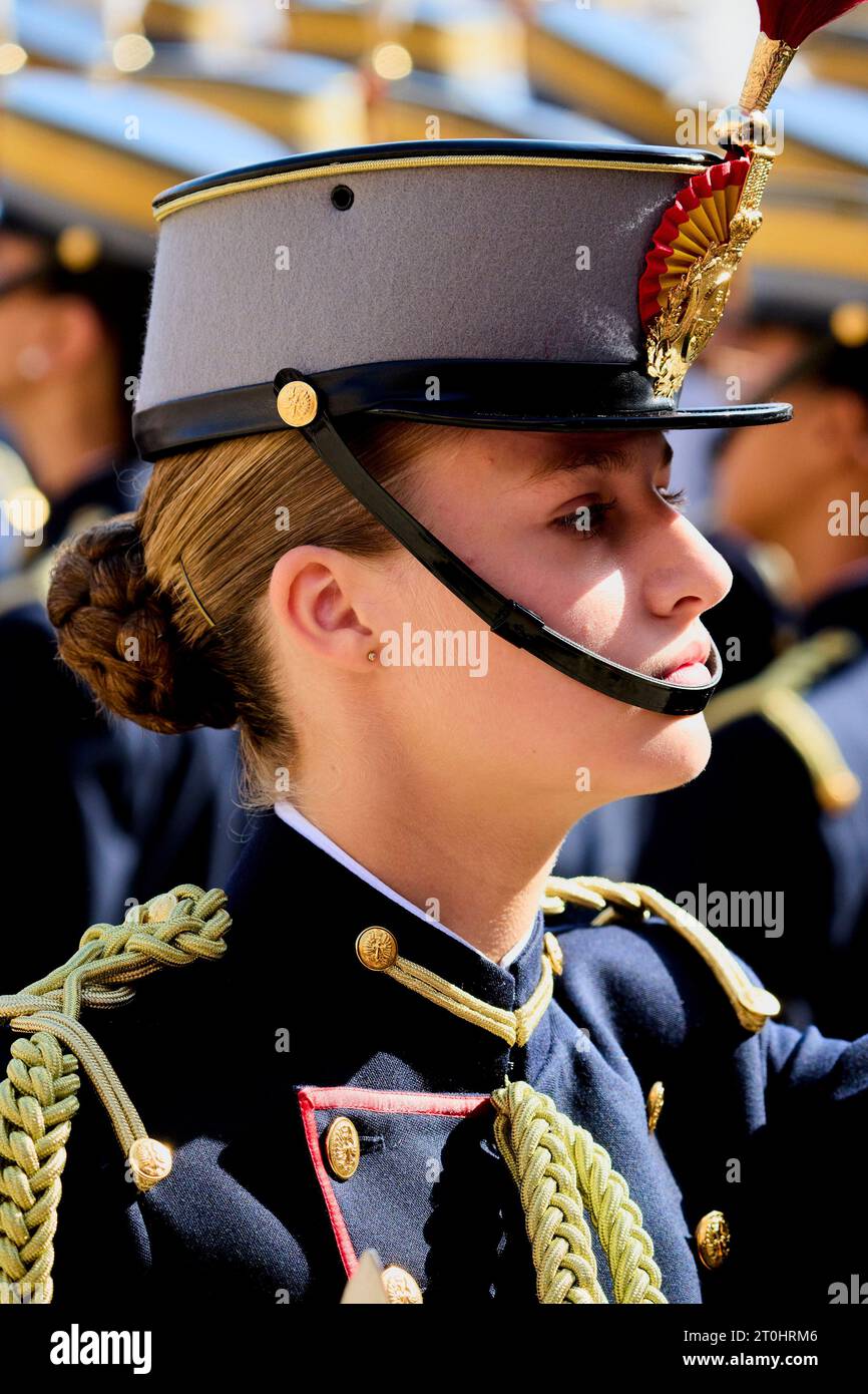 Zaragoza, Aragon, Spain. 7th Oct, 2023. Crown Princess Leonor attends ...