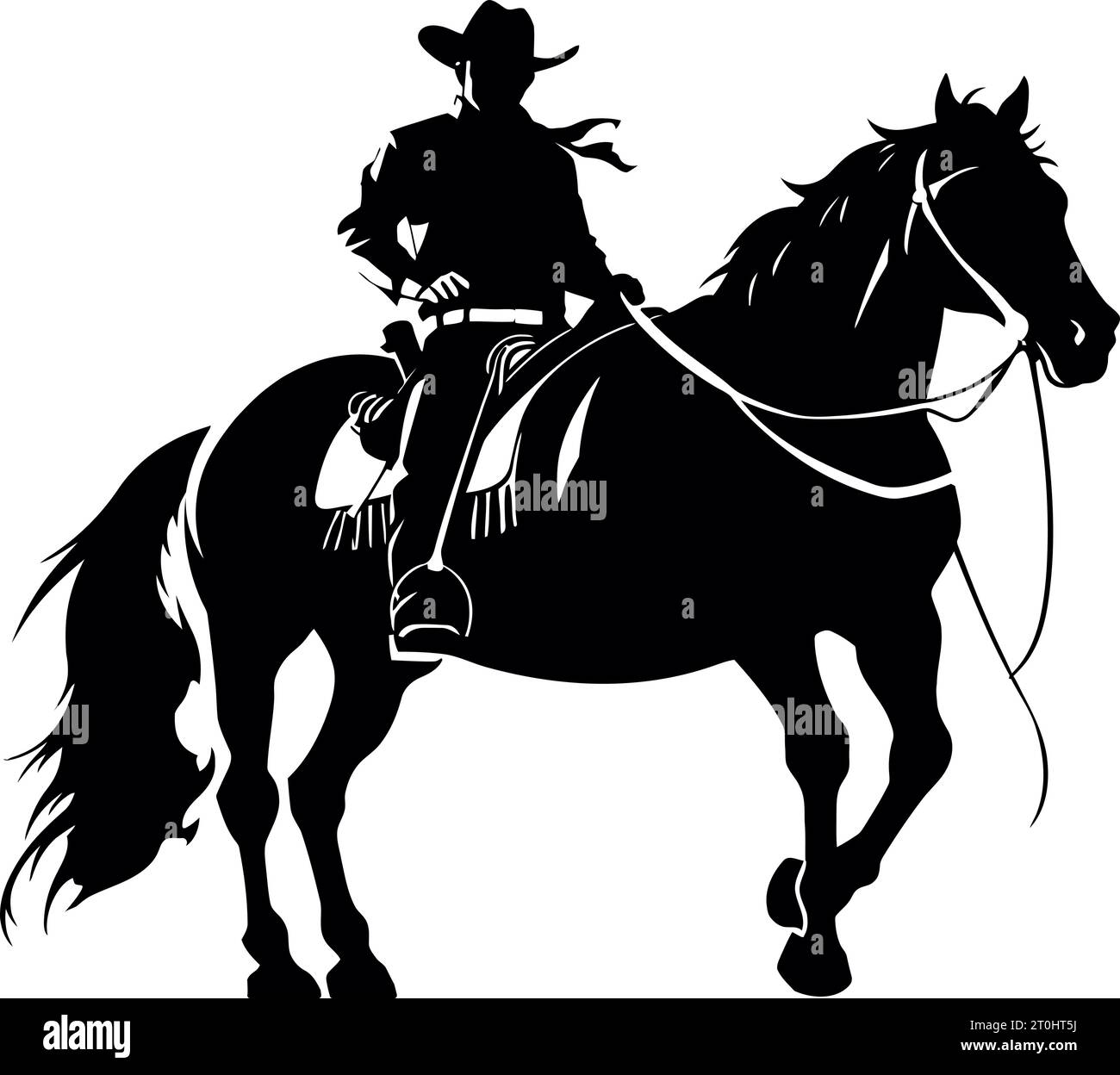 Horse rider view Stock Vector Images - Alamy