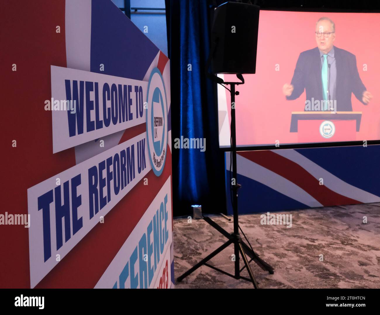London, UK. 7th Oct 2023. The Reform Party Conference in London. London ...