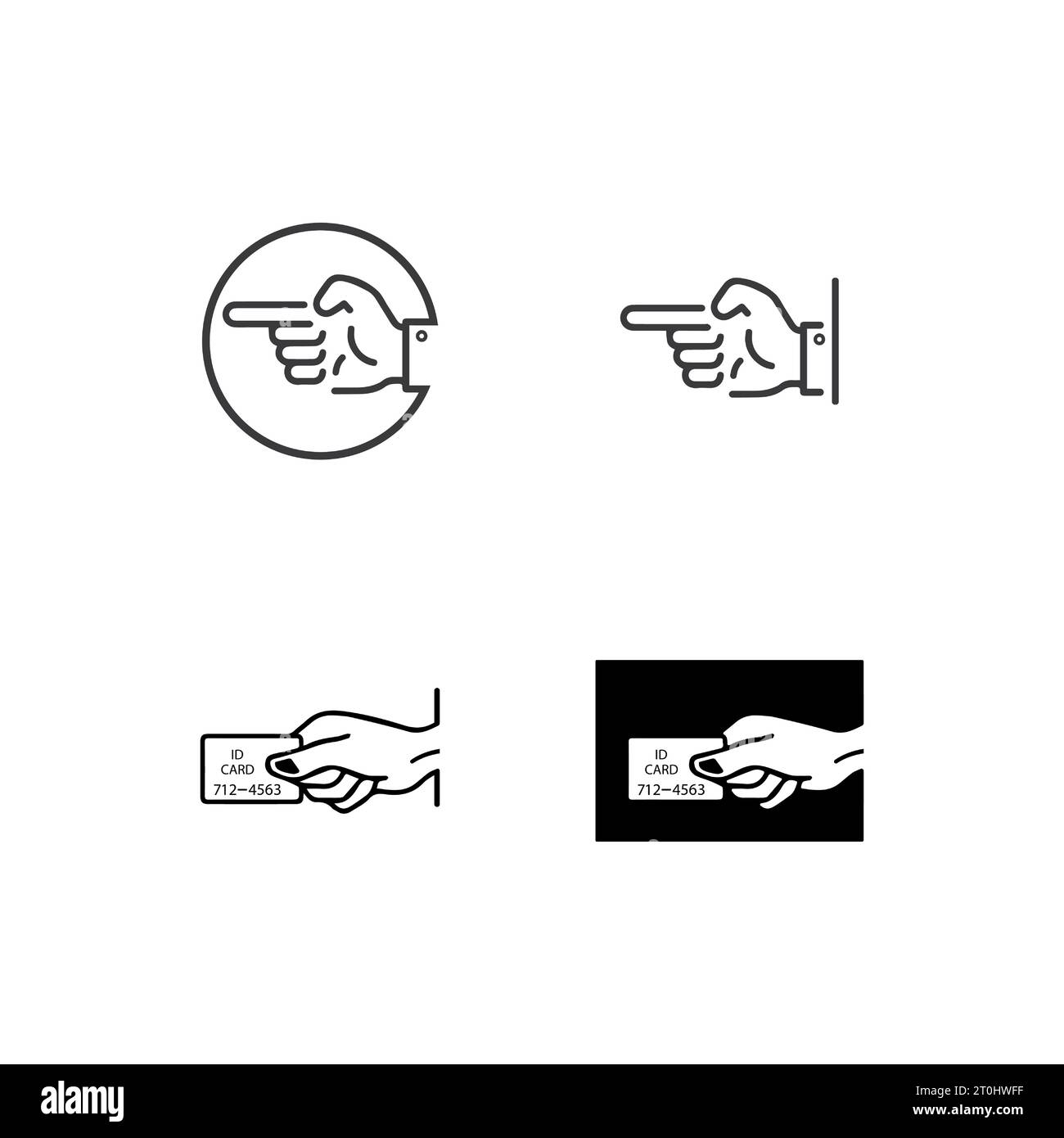 Hand gestures and sign language isolated . Vector illustration of human ...