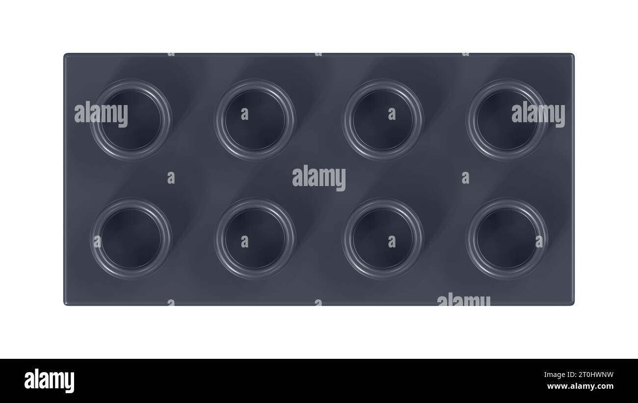 Resene Indian Ink Lego Block Isolated on a White Background. Close Up ...