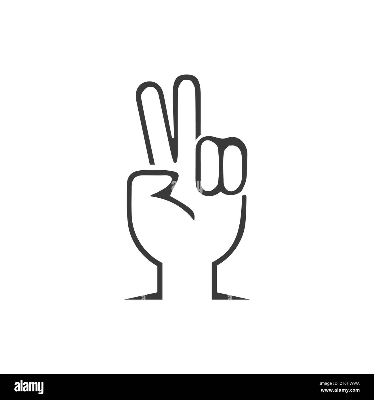 Hand gestures and sign language isolated . Vector illustration of human ...