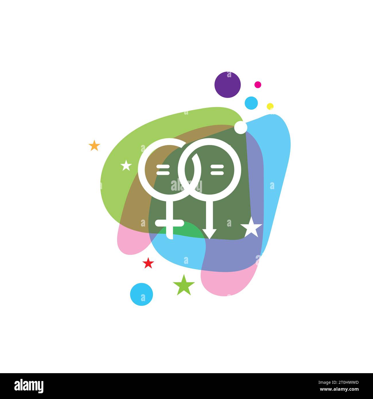 Gender equality symbol icon vector illustration design Stock Photo - Alamy