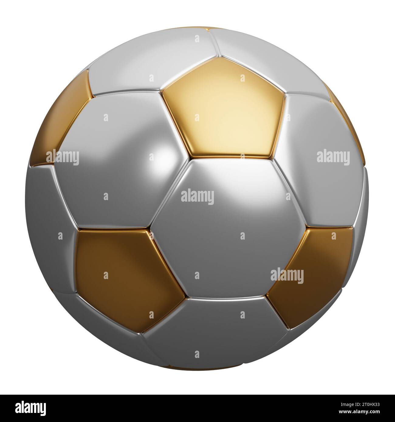 football ball sport equipment. 3d render illustration isolated on white ...