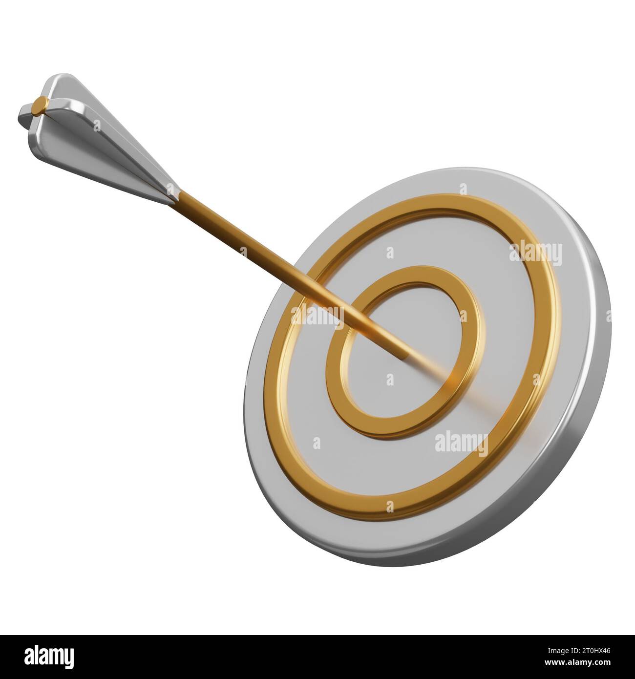 target arrow sport equipment. 3d render illustration isolated on white ...