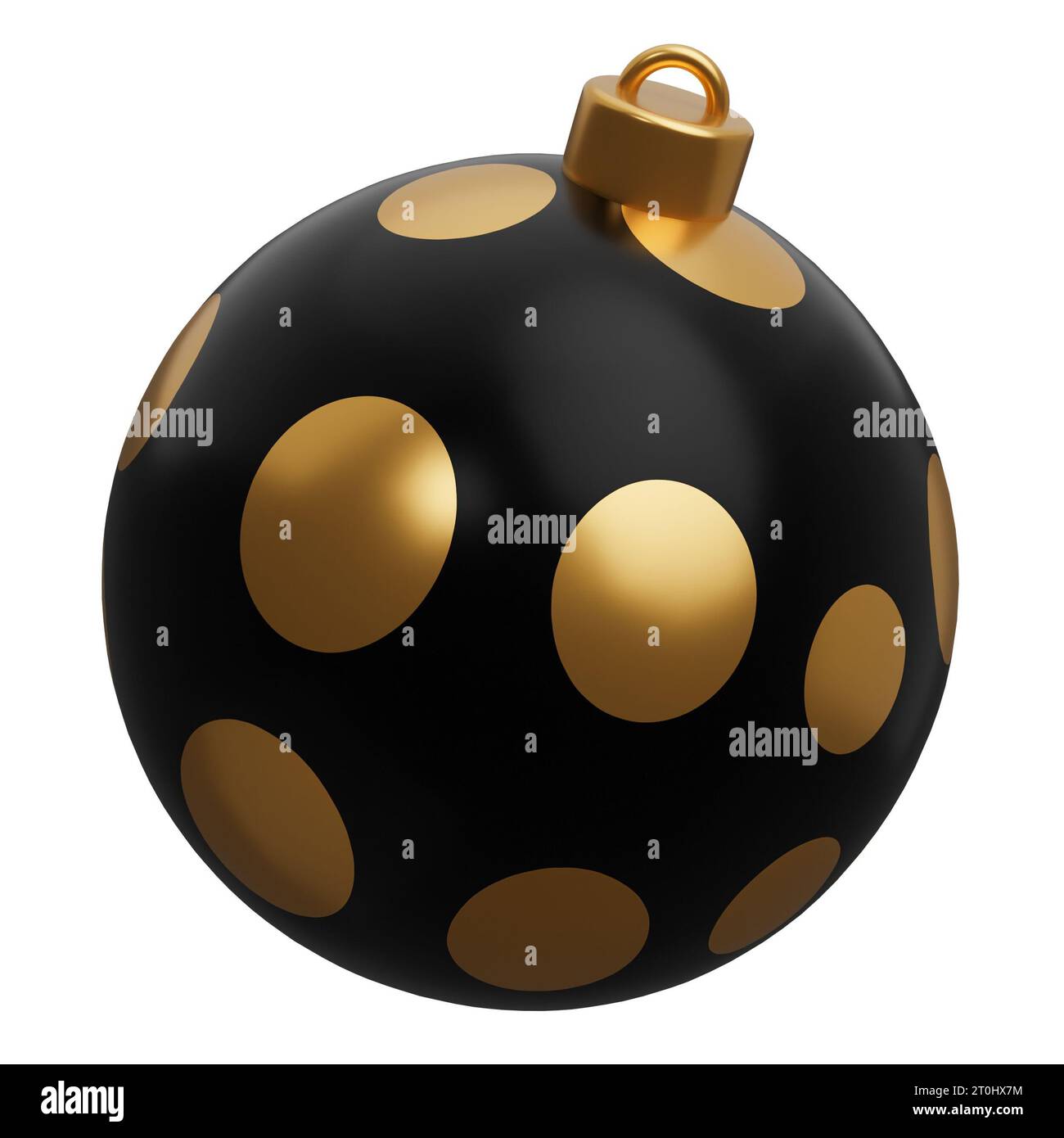 christmas bauble ball. 3d render illustration isolated on white ...