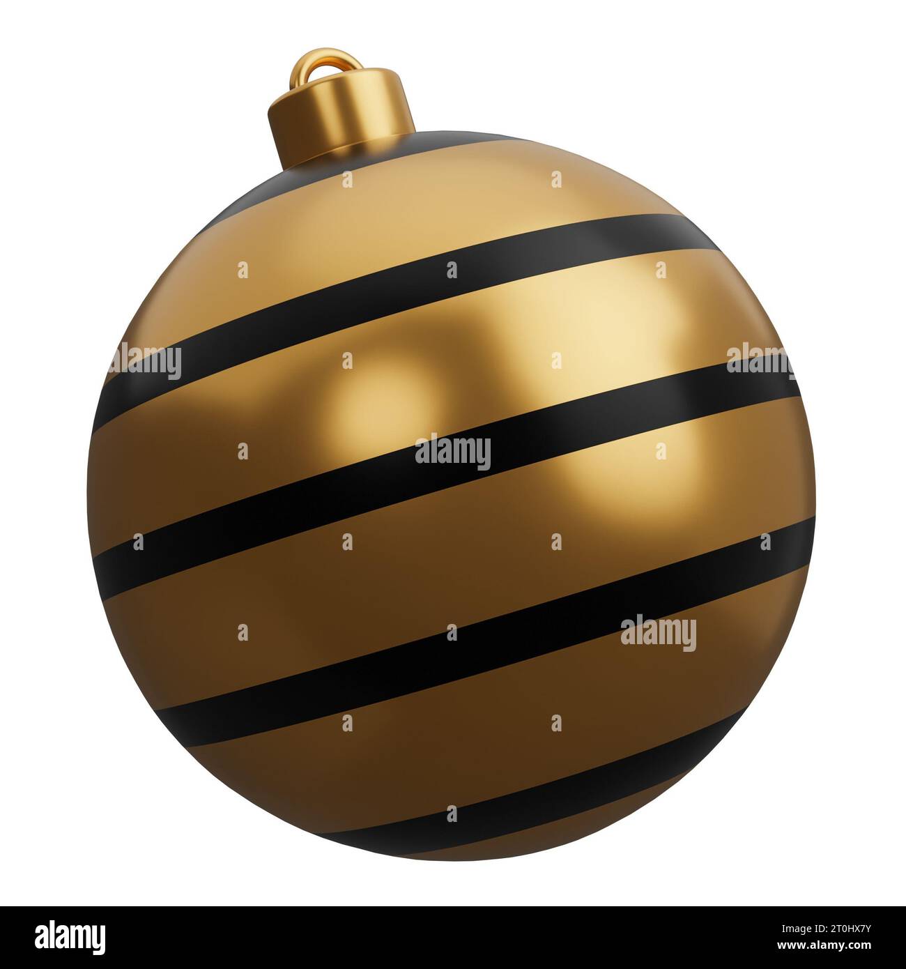 christmas bauble ball. 3d render illustration isolated on white ...
