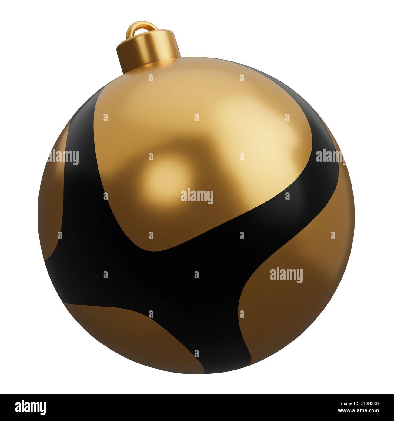 christmas bauble ball. 3d render illustration isolated on white ...