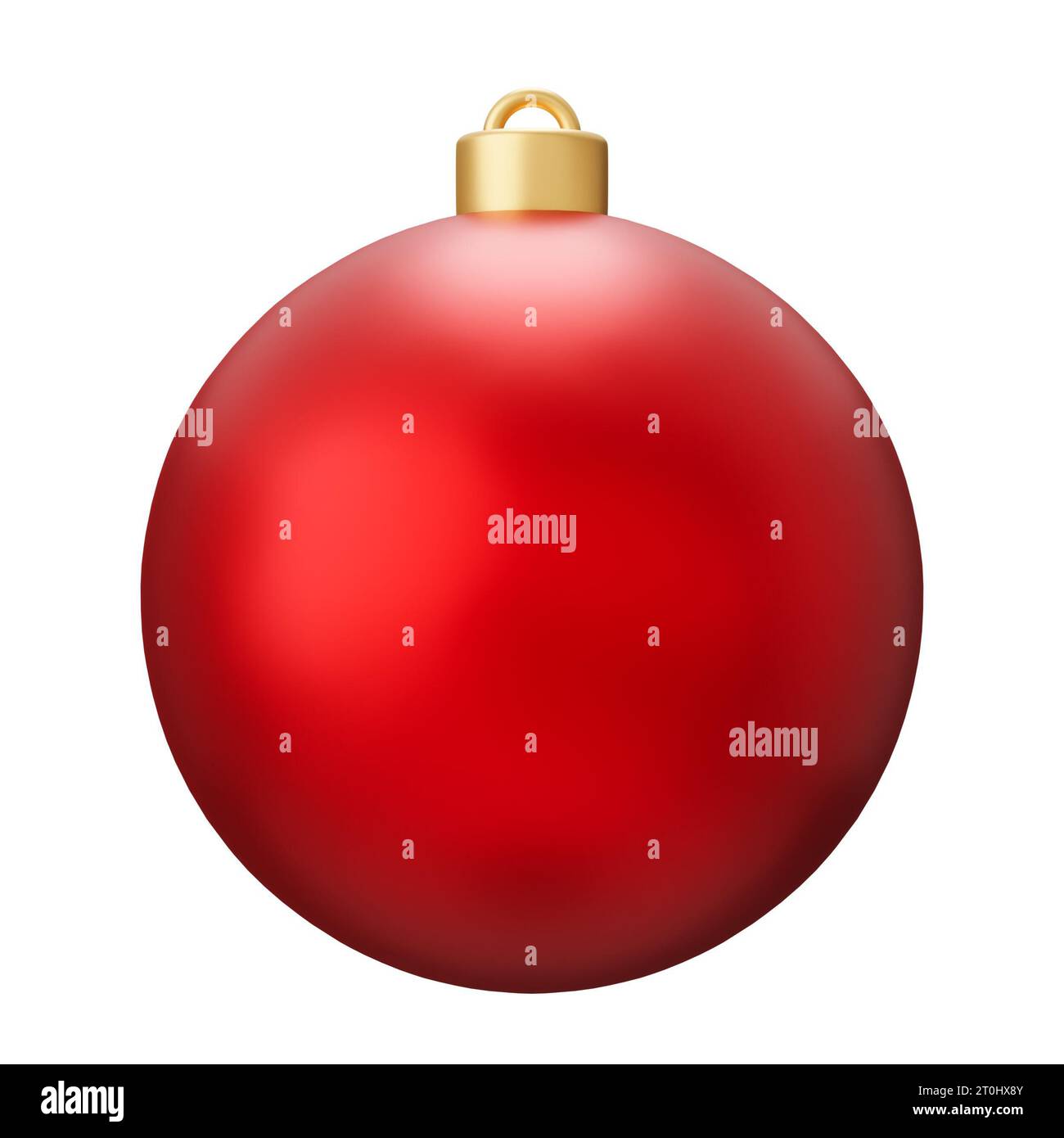 Christmas bauble ball. 3d render illustration isolated on white ...