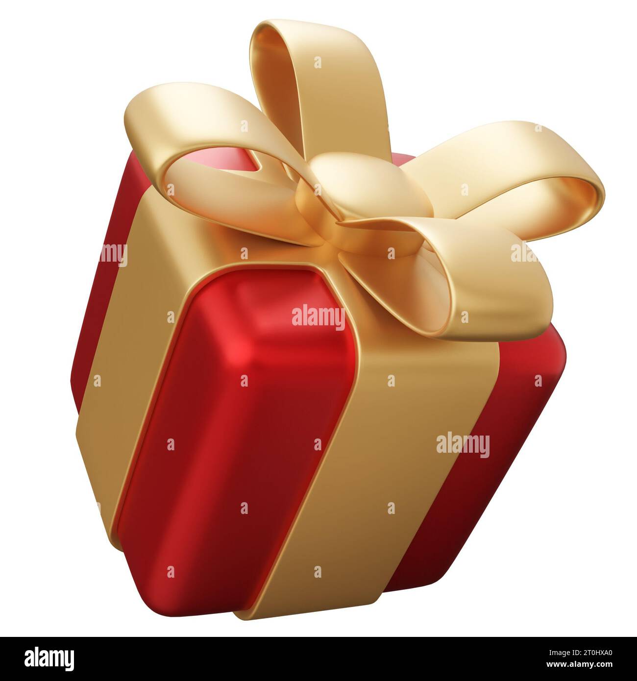 Gift box. 3d render illustration isolated on white background Stock ...