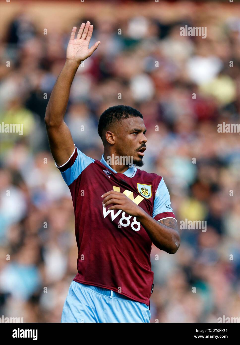 Burnley’s Lyle Foster during the Premier League match at Turf Moor ...