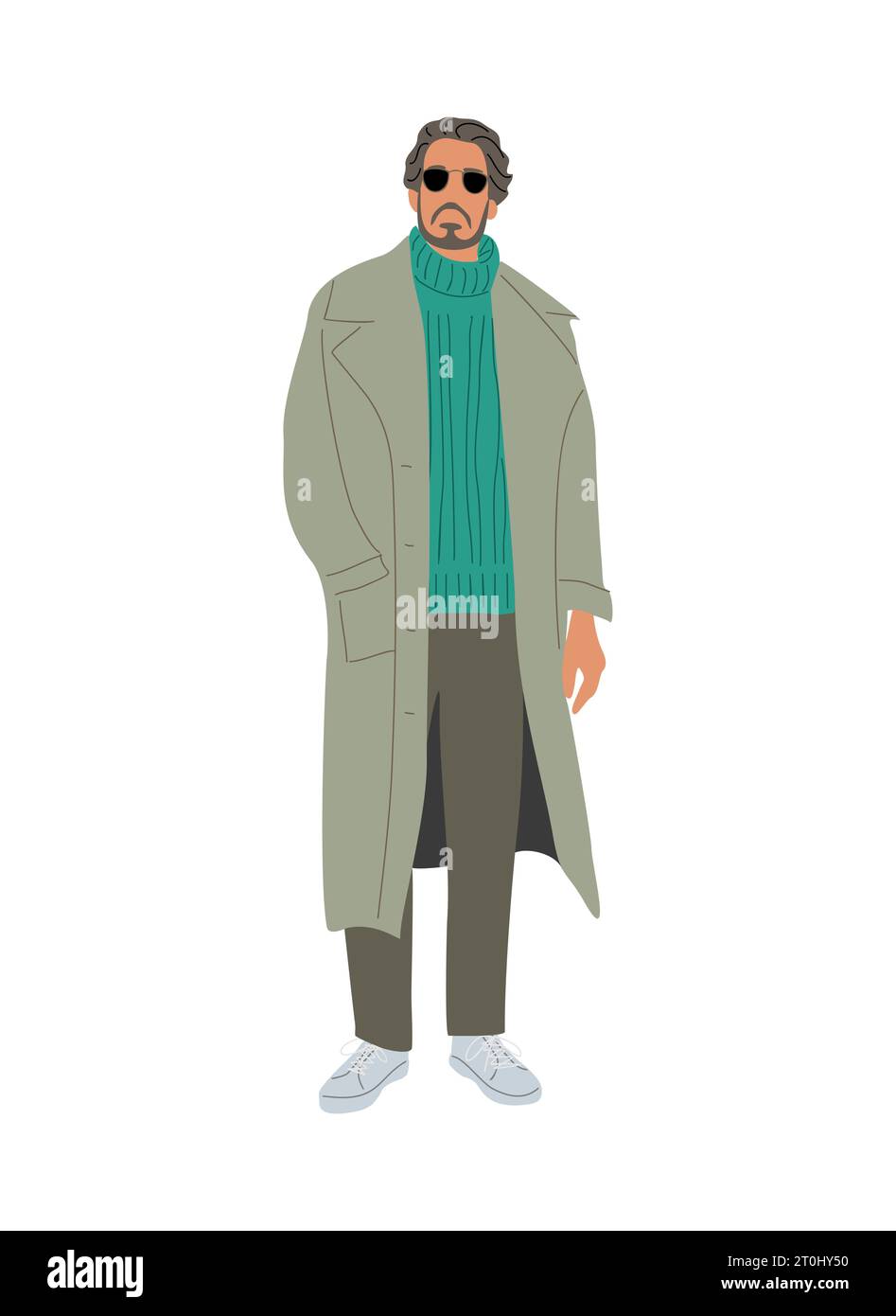 Handsome young modern man Stock Vector Images - Alamy