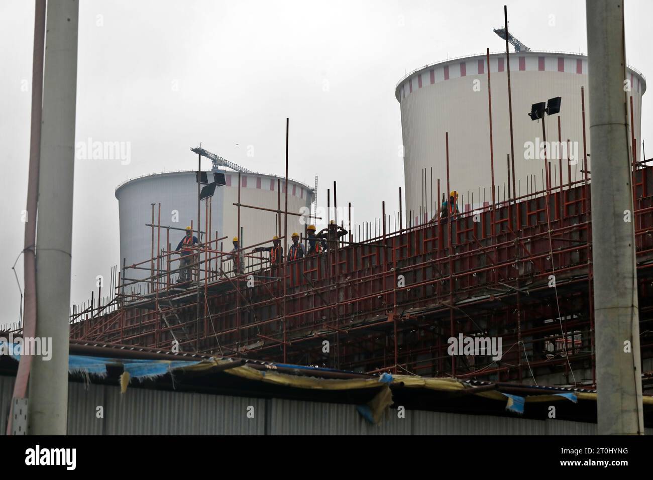 Pabna, Bangladesh - October 04, 2023: The under Construction of Rooppur ...
