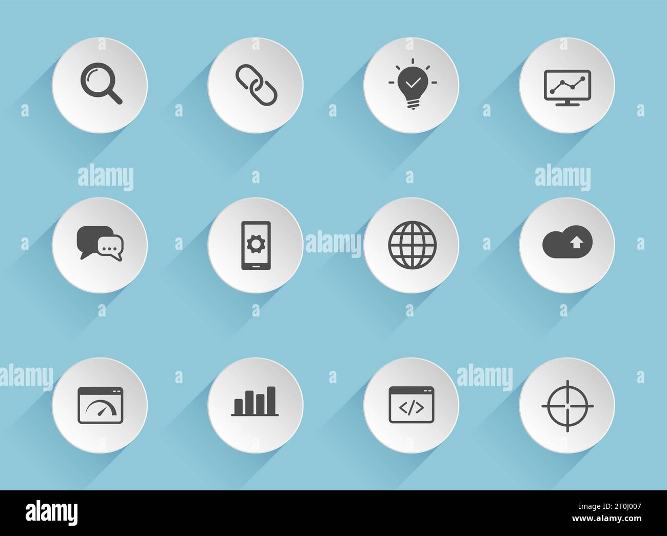 seo vector icons Stock Vector Image & Art - Alamy