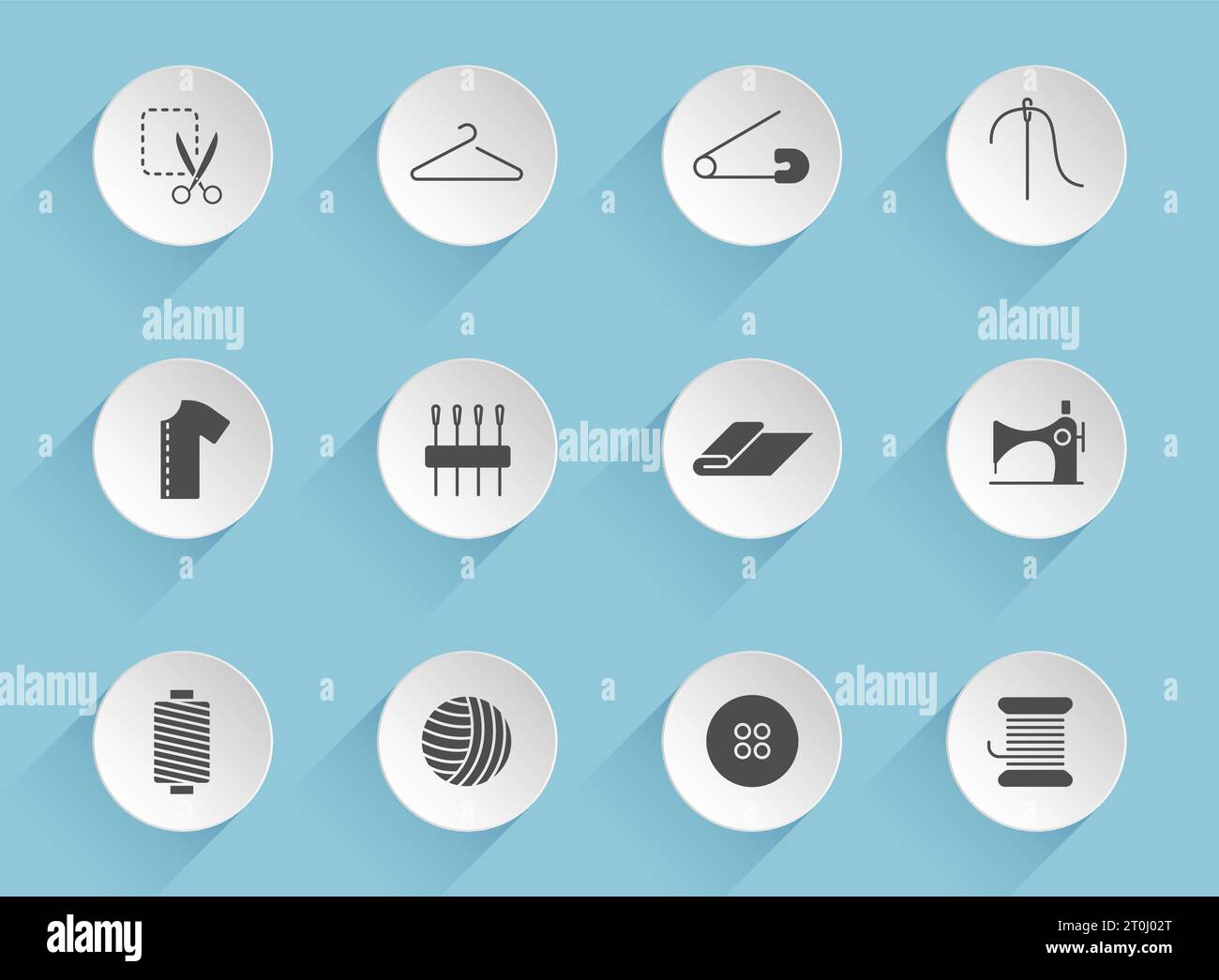 Sewing Vector Icons Stock Vector Image And Art Alamy