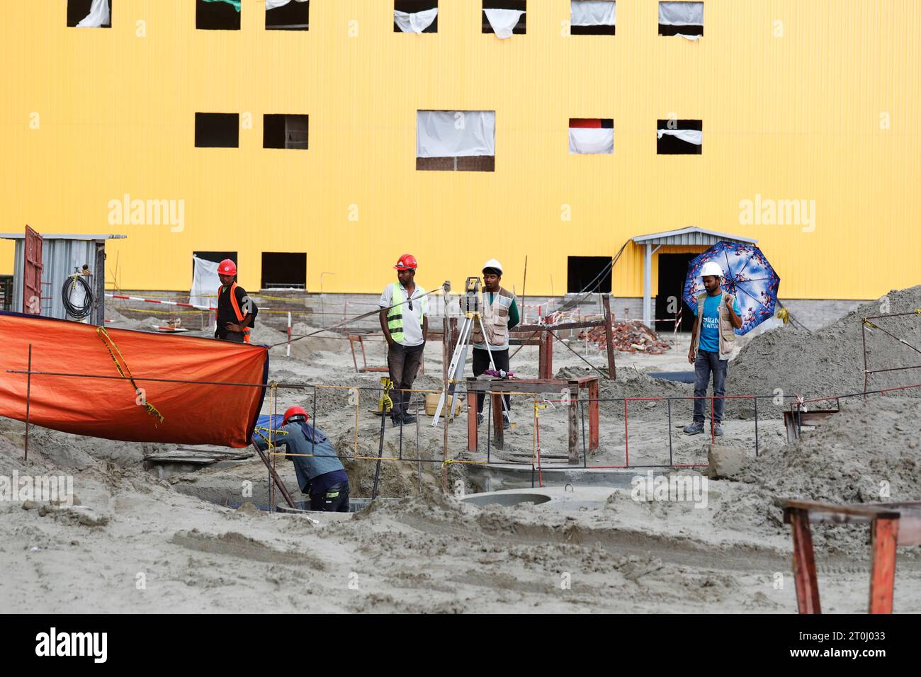 Pabna, Bangladesh - October 04, 2023: The under Construction of Rooppur ...
