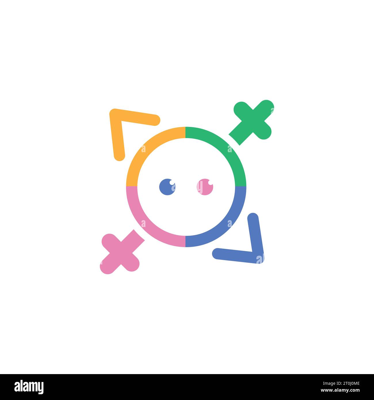 Gender equality symbol icon vector illustration design Stock Photo - Alamy