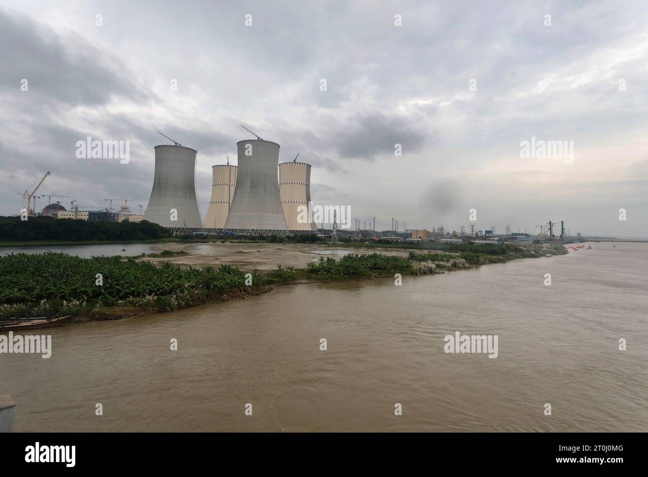 Pabna, Bangladesh - October 04, 2023: The under Construction of Rooppur ...