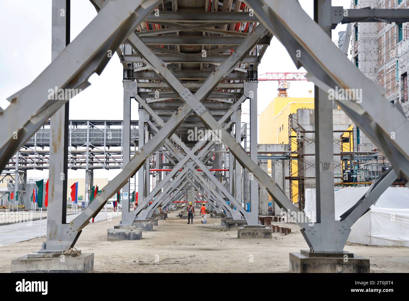 Pabna, Bangladesh - October 04, 2023: The under Construction of Rooppur ...