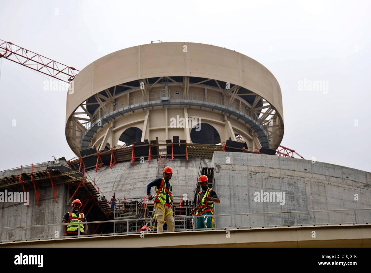 Pabna, Bangladesh - October 04, 2023: The under Construction of Rooppur ...