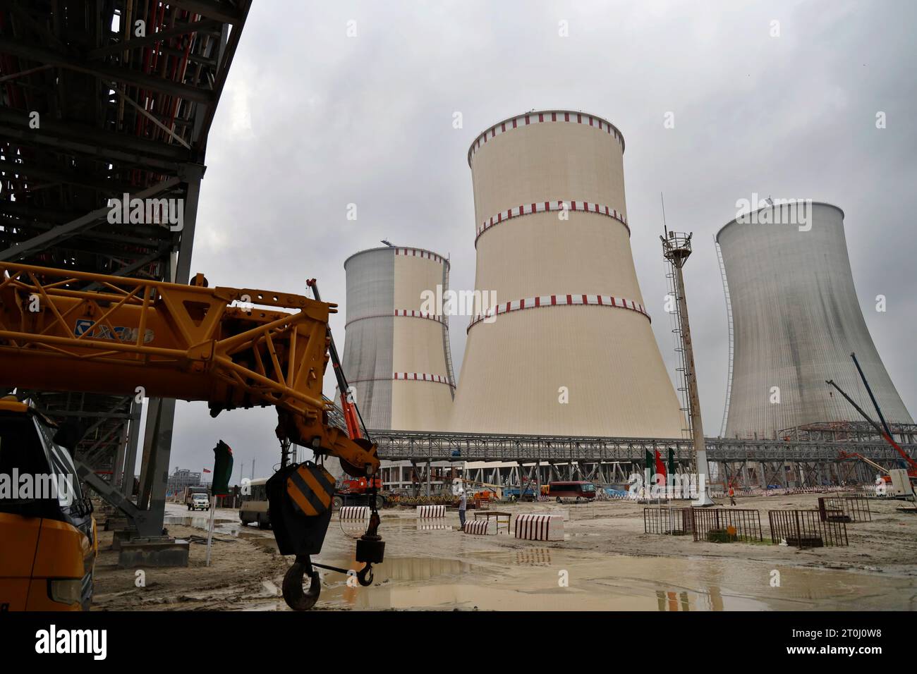 Pabna, Bangladesh - October 04, 2023: The under Construction of Rooppur ...
