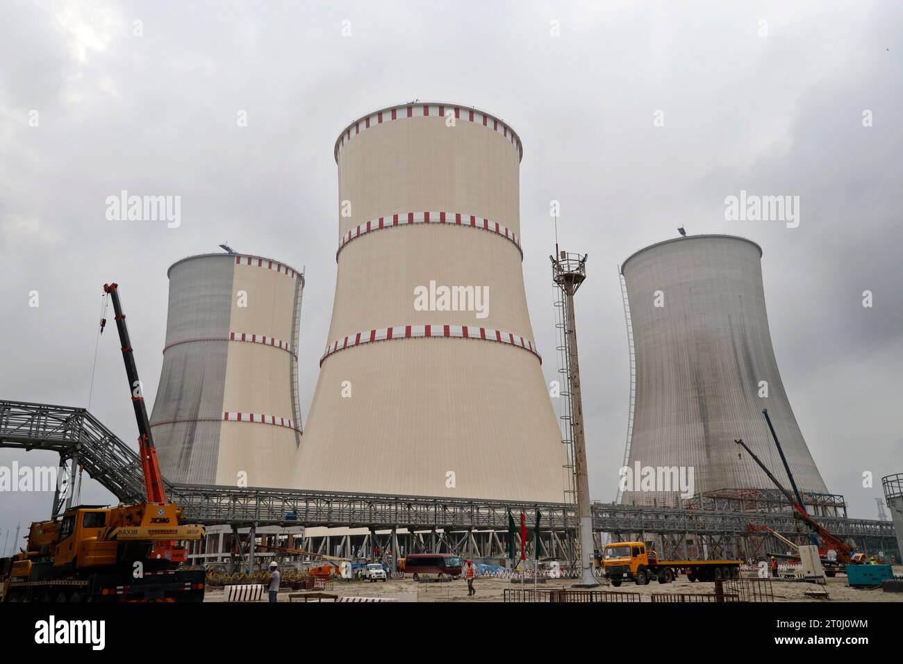 Pabna, Bangladesh - October 04, 2023: The under Construction of Rooppur ...