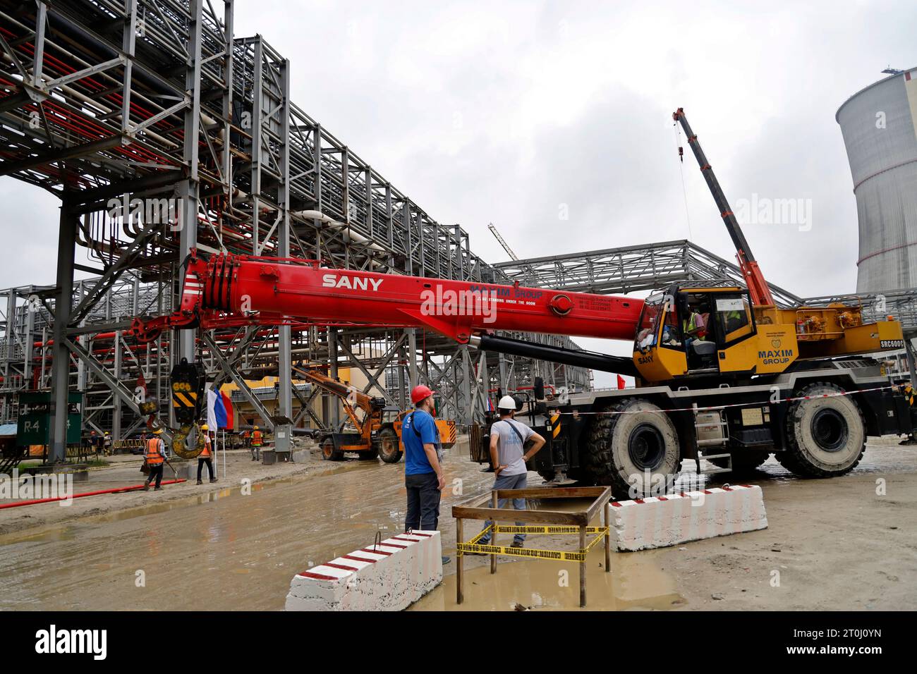 Pabna, Bangladesh - October 04, 2023: The under Construction of Rooppur ...