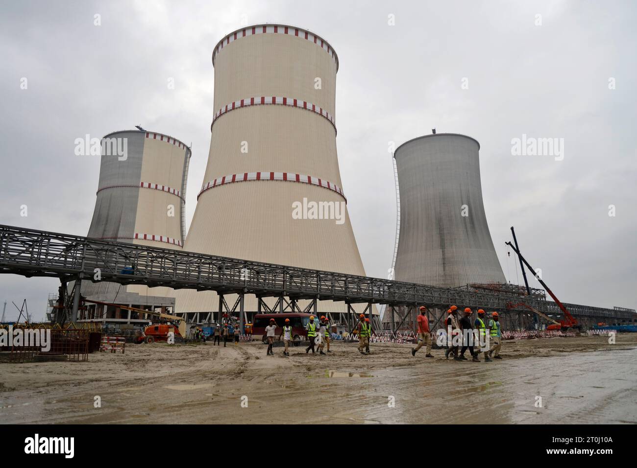 Pabna, Bangladesh - October 04, 2023: The under Construction of Rooppur ...
