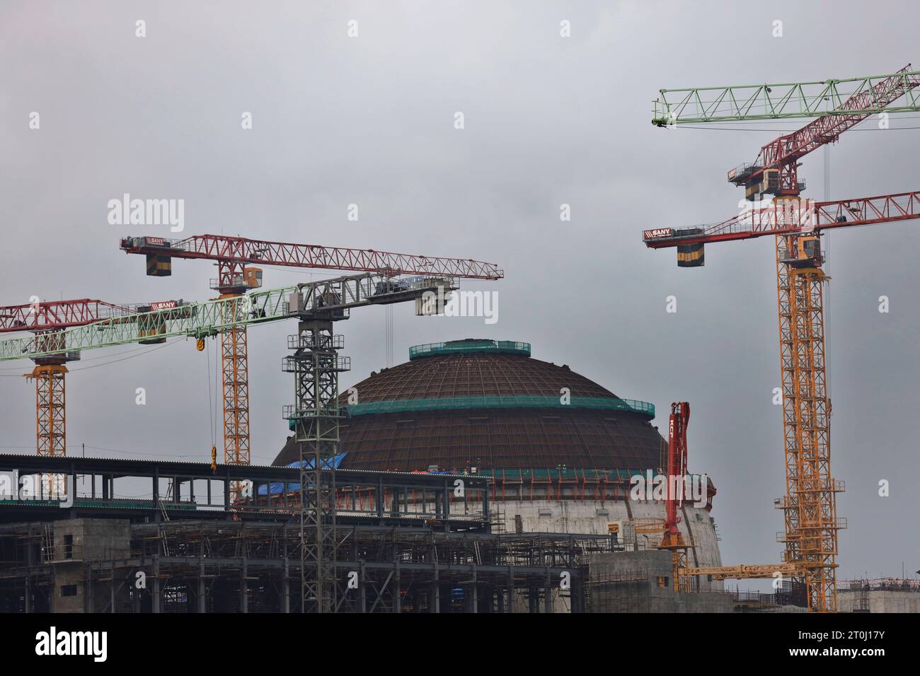 Pabna, Bangladesh - October 04, 2023: The under Construction of Rooppur ...