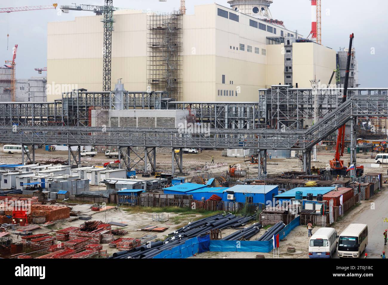 Pabna, Bangladesh - October 04, 2023: The under Construction of Rooppur ...