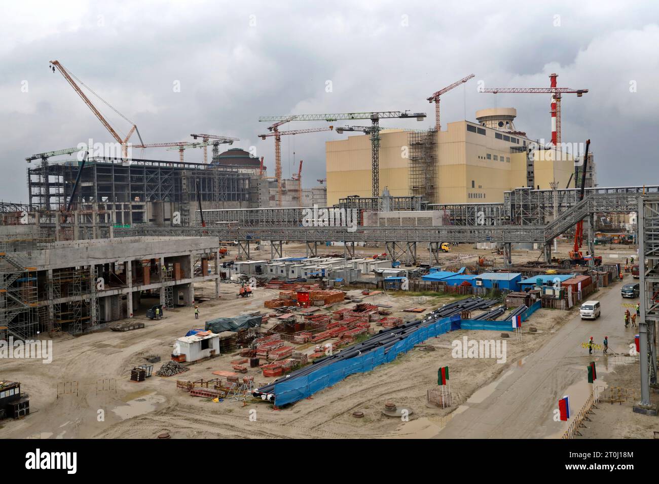 Pabna, Bangladesh - October 04, 2023: The under Construction of Rooppur ...