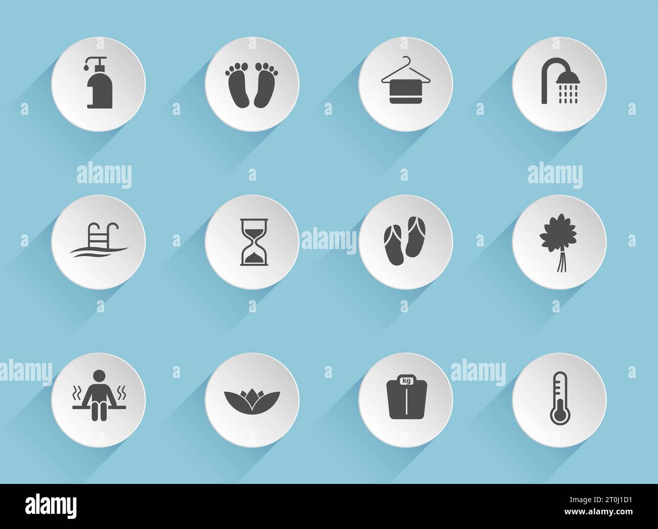 sauna vector icons Stock Vector Image & Art - Alamy