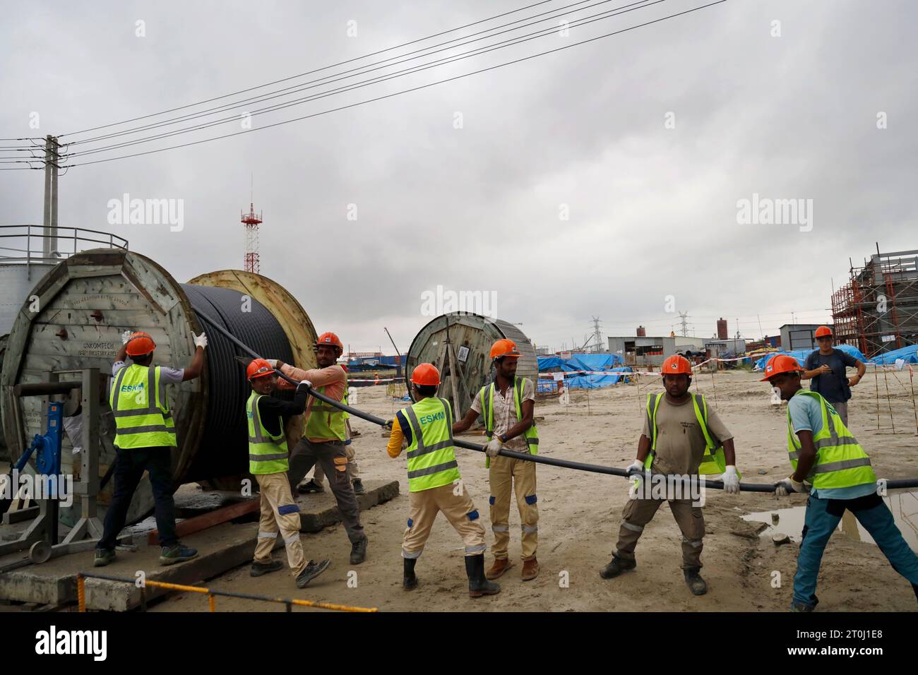 Pabna, Bangladesh - October 04, 2023: The under Construction of Rooppur ...