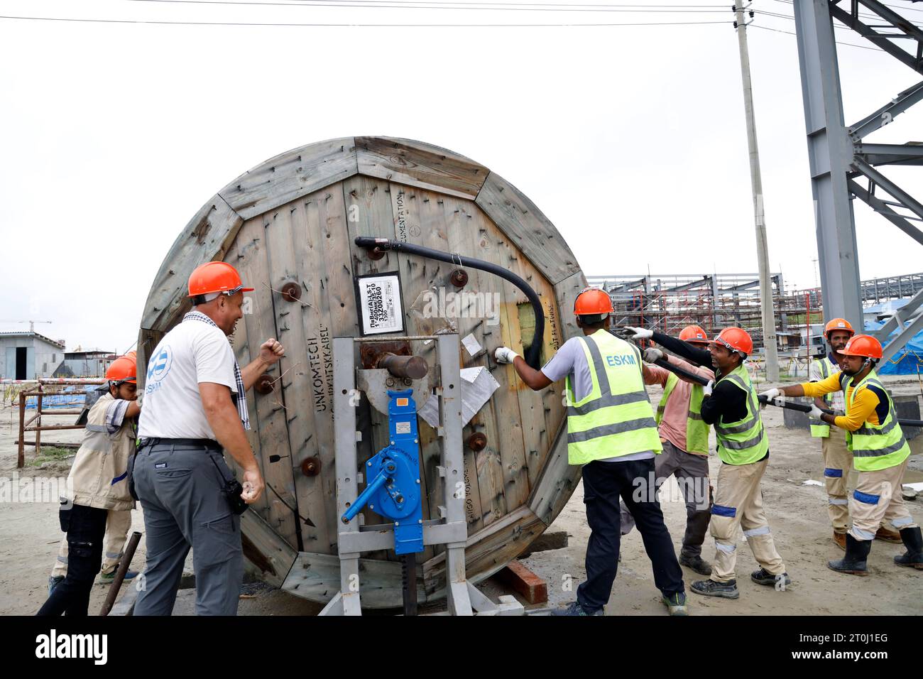 Pabna, Bangladesh - October 04, 2023: The under Construction of Rooppur ...