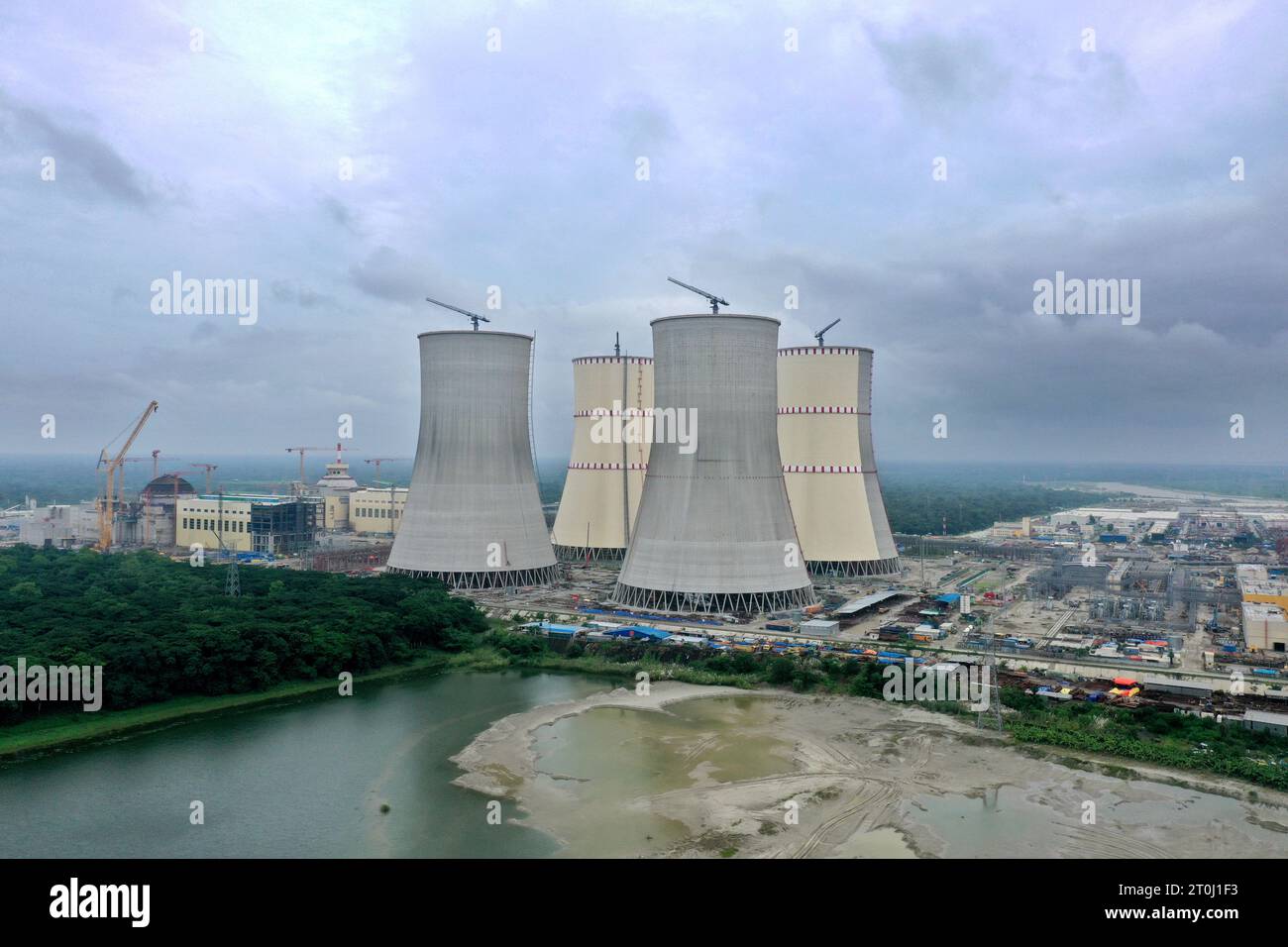 Pabna, Bangladesh - October 04, 2023: The under Construction of Rooppur ...