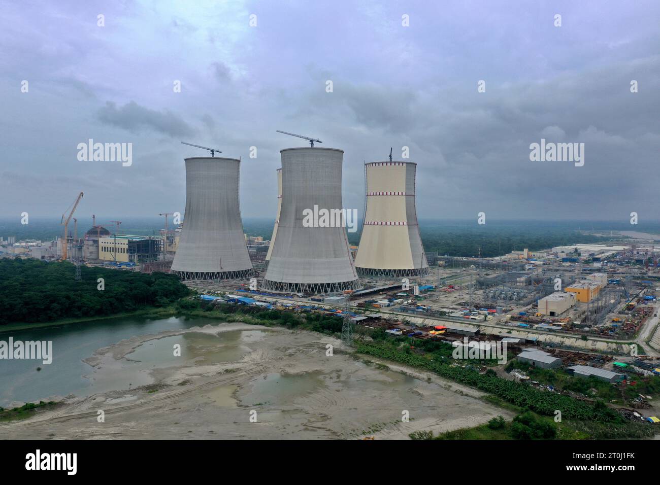 Pabna, Bangladesh - October 04, 2023: The under Construction of Rooppur ...