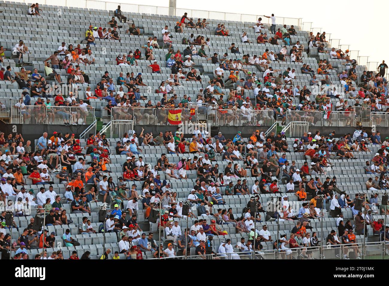 Doha, Qatar. 07th Oct, 2023. Circuit atmosphere - fans in the ...