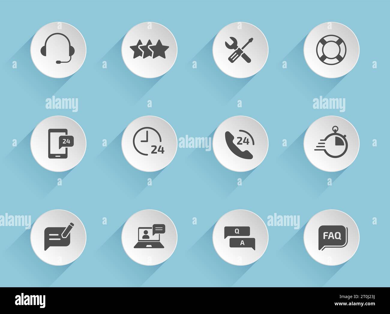 support vector icons Stock Vector Image & Art - Alamy