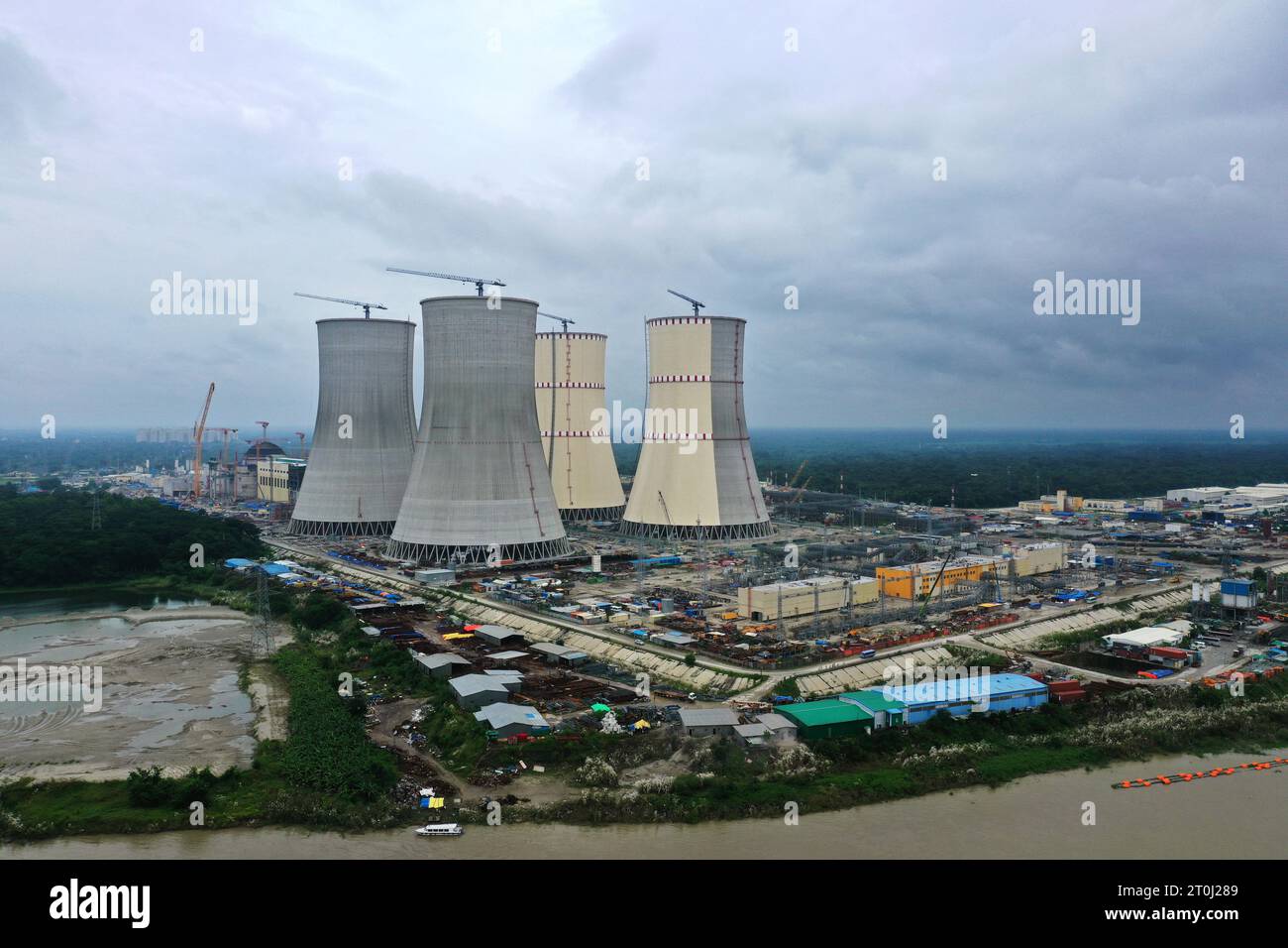 Pabna, Bangladesh - October 04, 2023: The under Construction of Rooppur ...