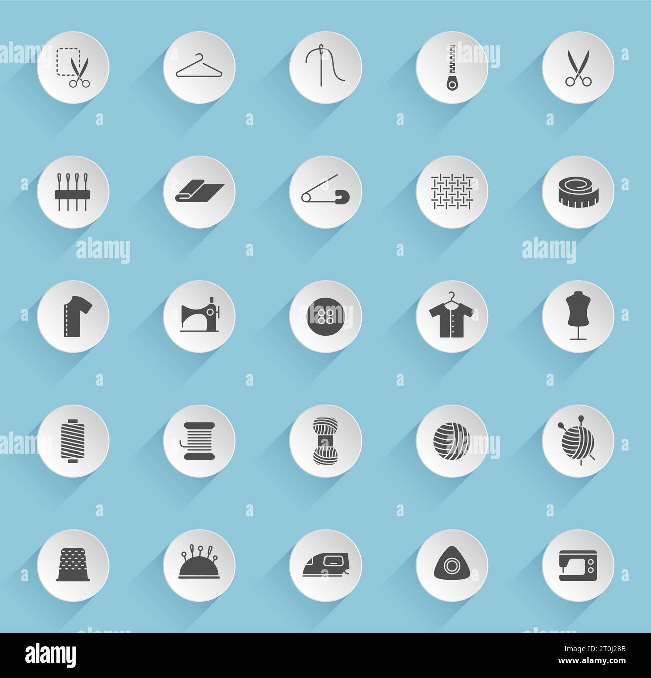 sewing vector icons Stock Vector Image & Art - Alamy