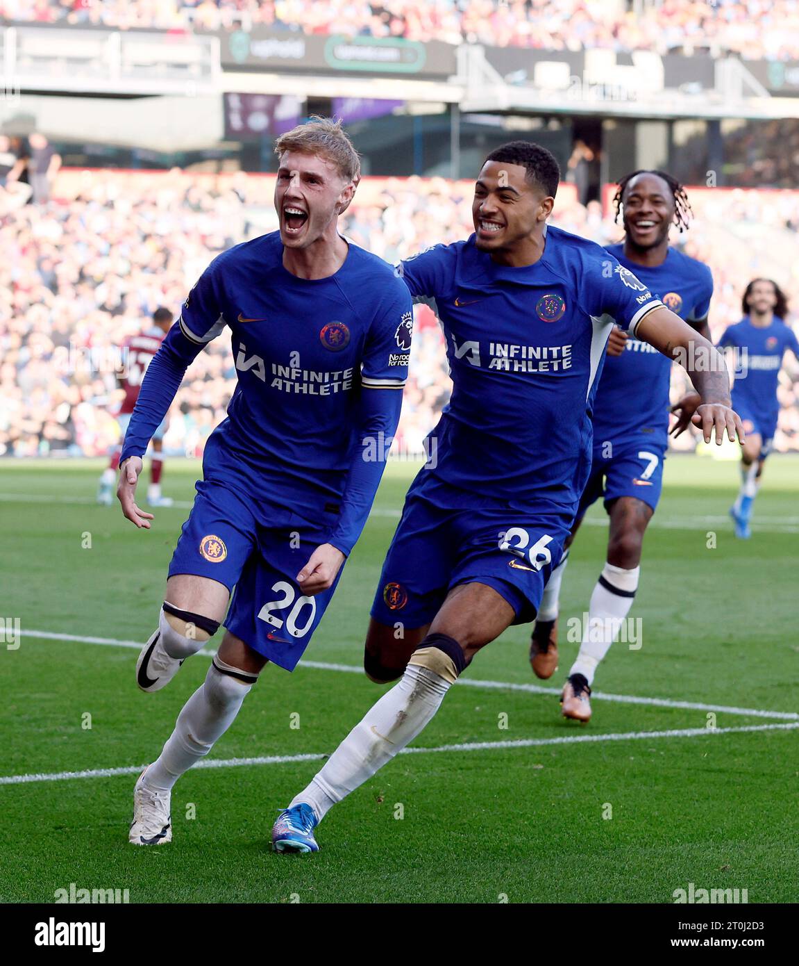 Chelsea’s Cole Palmer celebrates scoring their side's second goal of ...