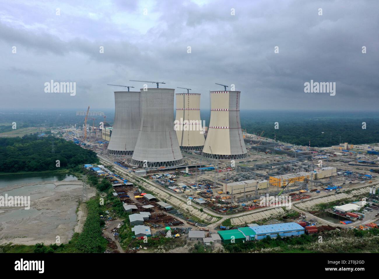 Pabna, Bangladesh - October 04, 2023: The under Construction of Rooppur ...