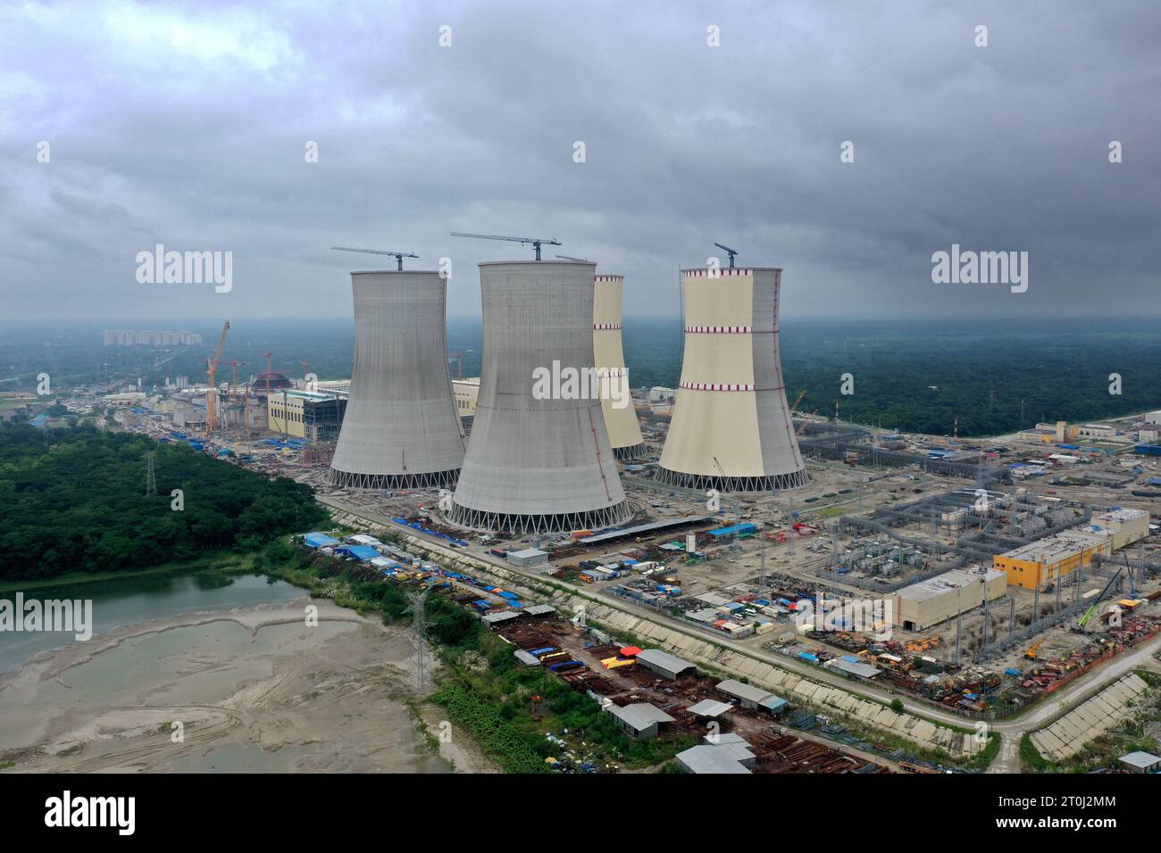 Pabna, Bangladesh - October 04, 2023: The under Construction of Rooppur ...
